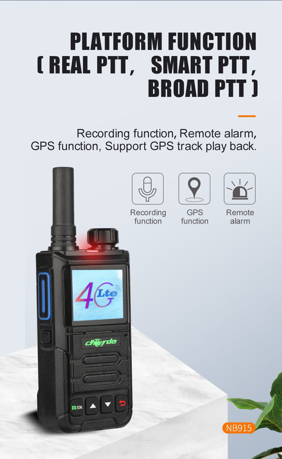 NB915 long range walkie talkies sim card 4G network walkie-talkie – AMUSUO
